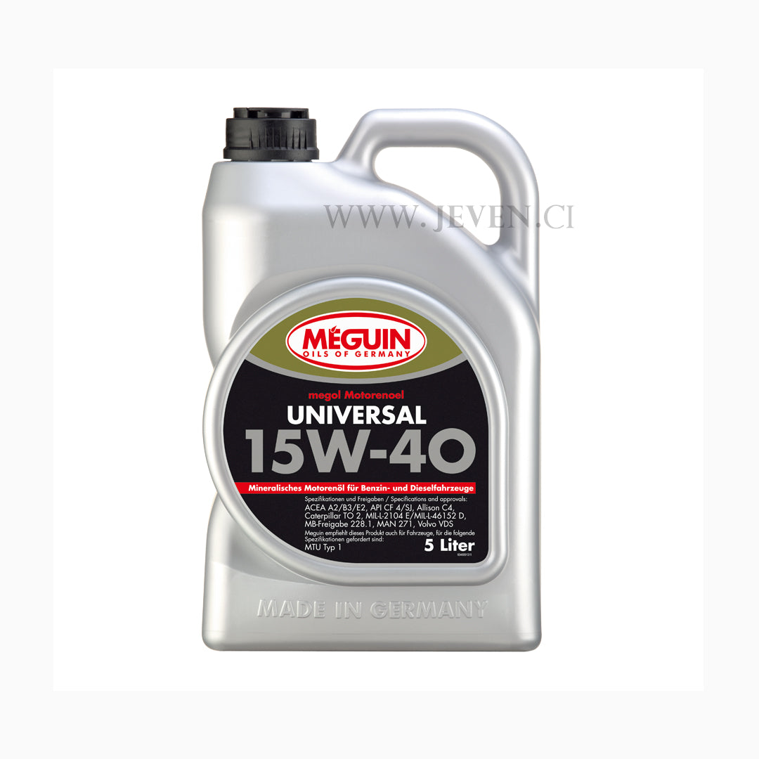 Megol huile moteur universelle SAE 15W-40 - pour les véhicules, engin ...